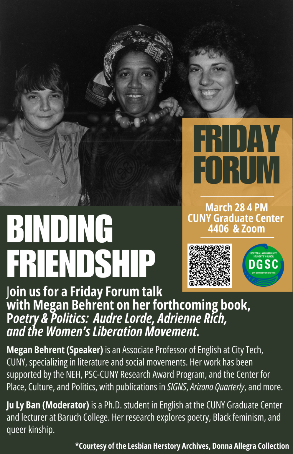 Binding Friendship: Megan Behrent Explores Audre Lorde and Adrienne ...